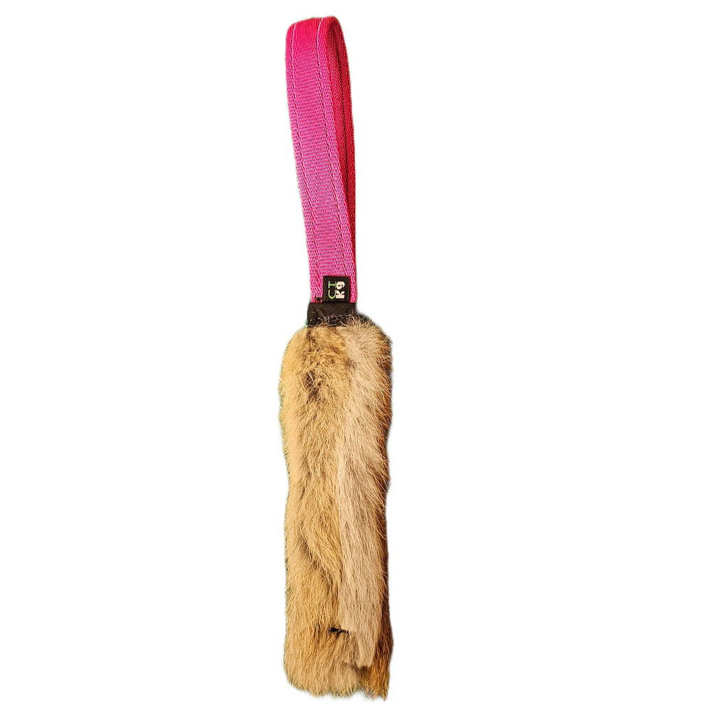 Micro Rabbit Skin Tug| Real Fur Dog Tug Toys | CIK9