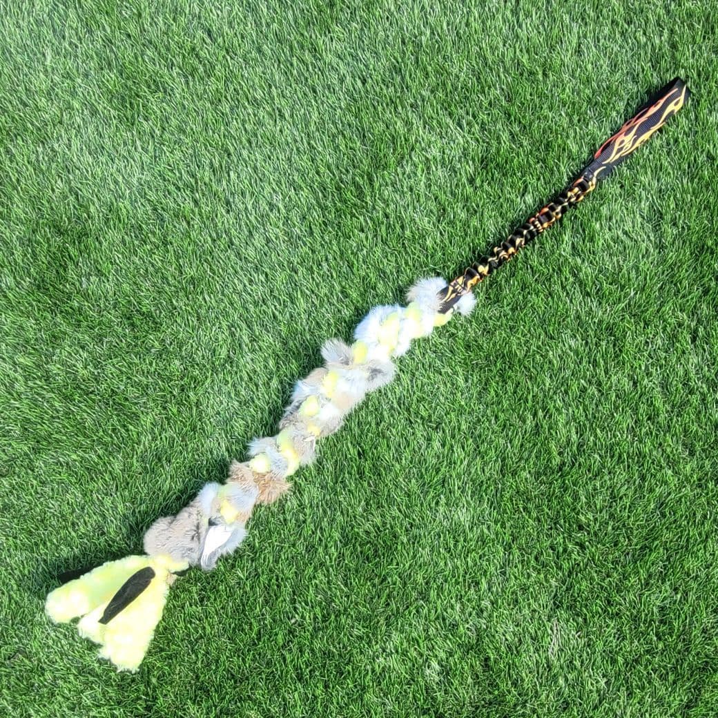 Rabbit Twist Bungee Tug | Premium Rabbit Skin Dog Toy | CIK9